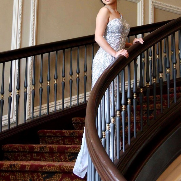 Moonlight Bridal | Dresses | Silver Formal Prom Dress | Poshmark